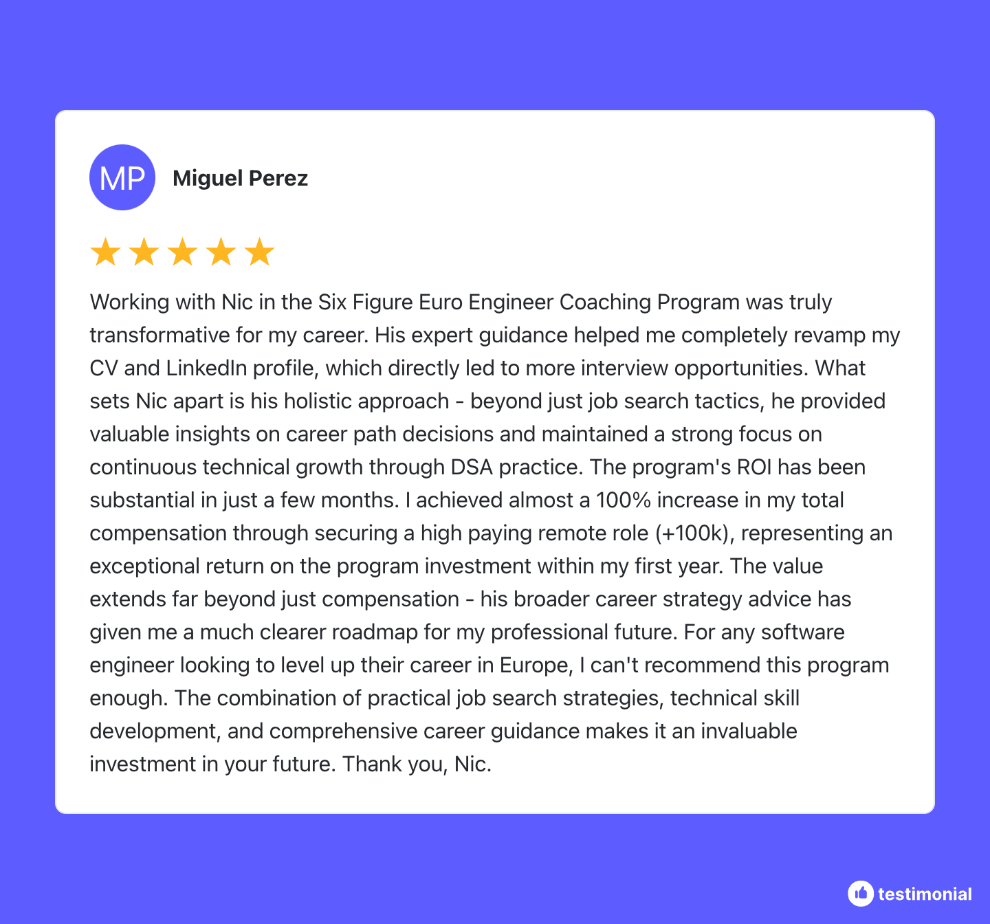 Six-Figure Euro Engineer Coaching Program