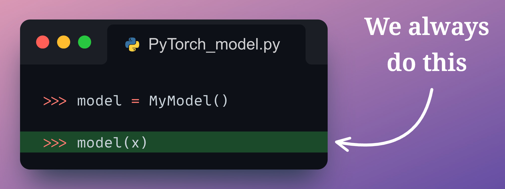 Why Don't We Invoke model.forward() in PyTorch?