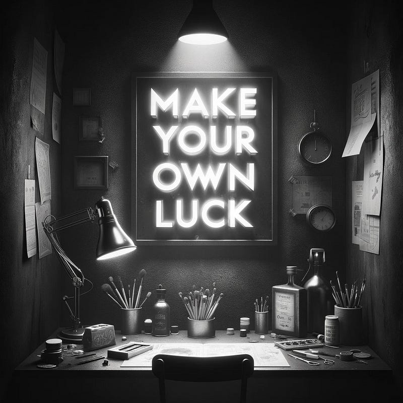 Make Your Own Luck [Letter 6/365] - by Amine Hammou