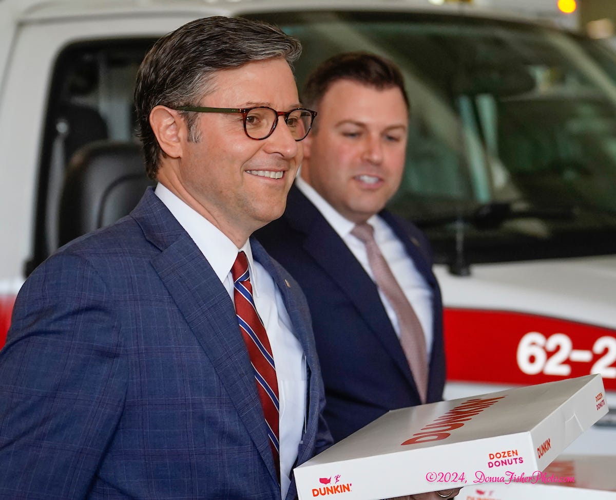 Speaker Mike Johnson boosts Ryan Mackenzie’s candidacy in visit to ...