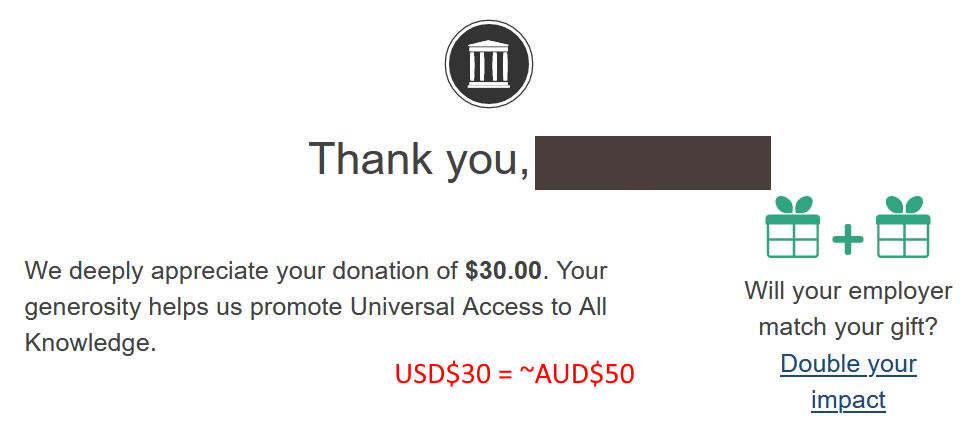 Help Support The Wayback Machine - a very important service.