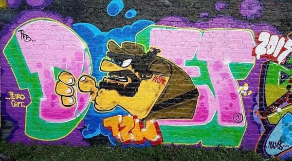 Mapped: London's most notorious graffiti writers