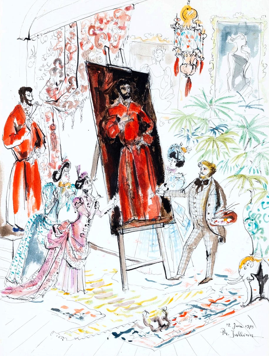 Philippe Jullian: Dandy Sketches - by Bill Russell