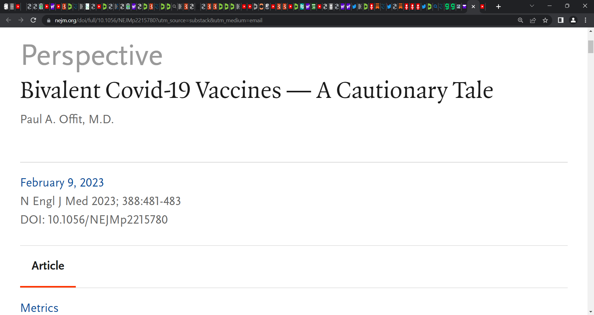 Dr. Paul Offit, MD, FDA advisor, said the i) bivalent boosters failed ...