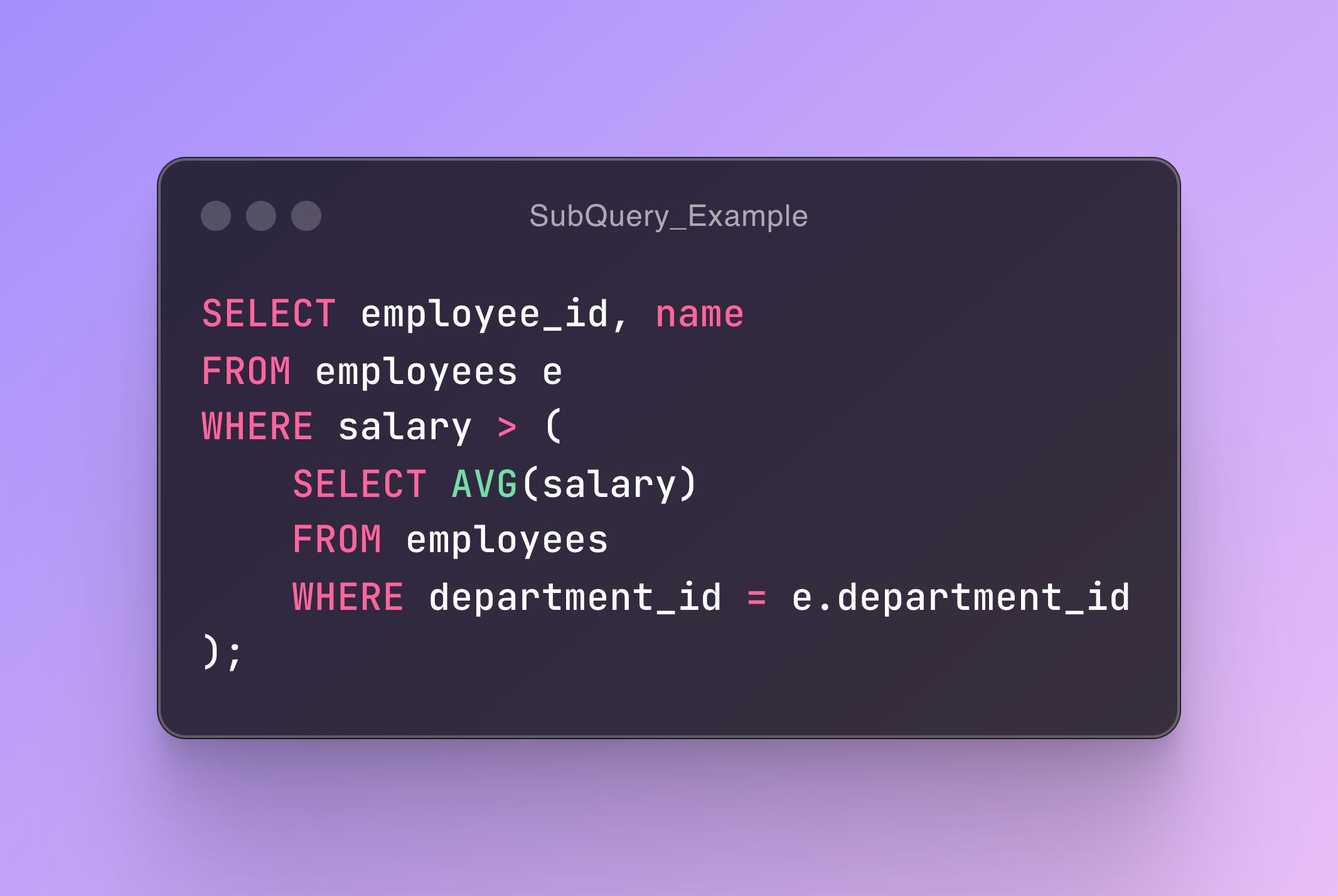 WITH CTEs let's resolve a (sub)query - by Vinay