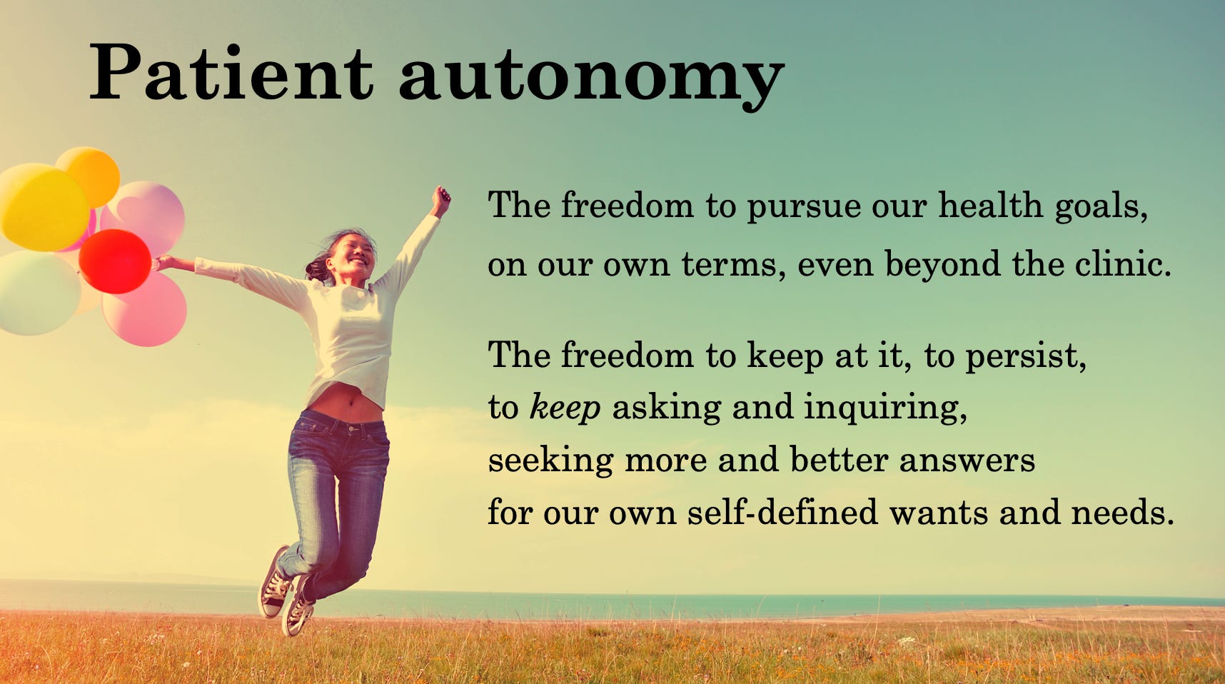 "The Dawn of Patient Autonomy" - by Dave deBronkart