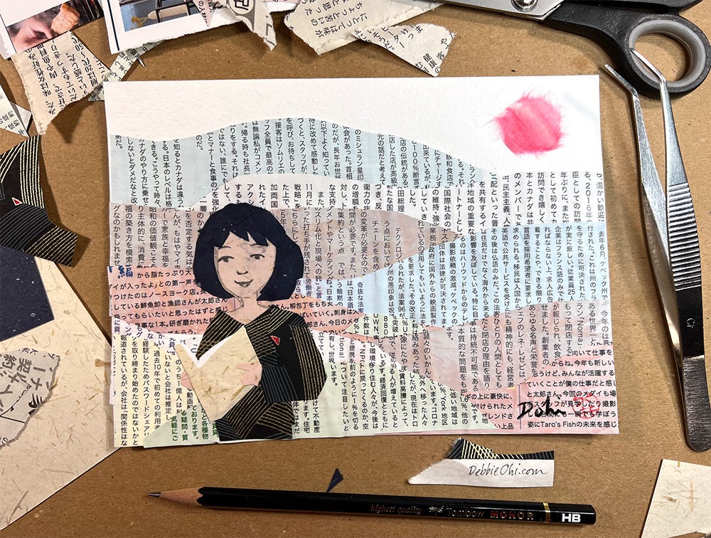 Playing with collage, investigating copyright issues when using print ...