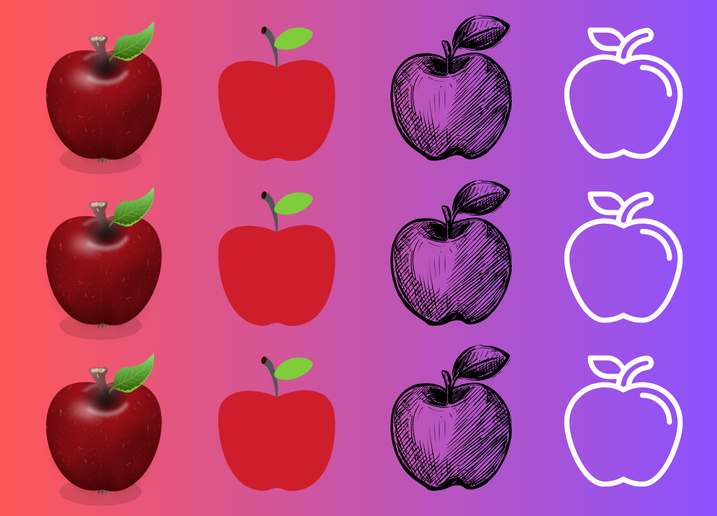 This simple apple test explains the spectrum of imagination