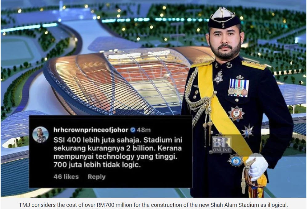 Fourfold increase Shah Alam Stadium project costs rushed through state exco