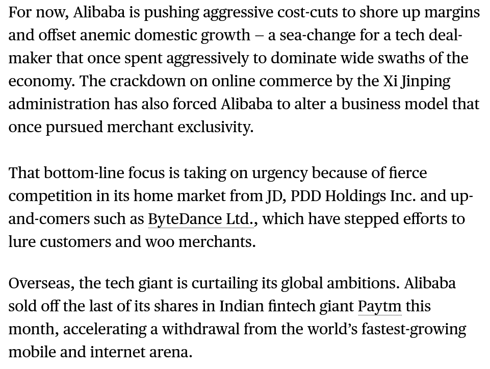 Alibaba Plans Unit IPOs After Sales Disappoint in Shaky Economy