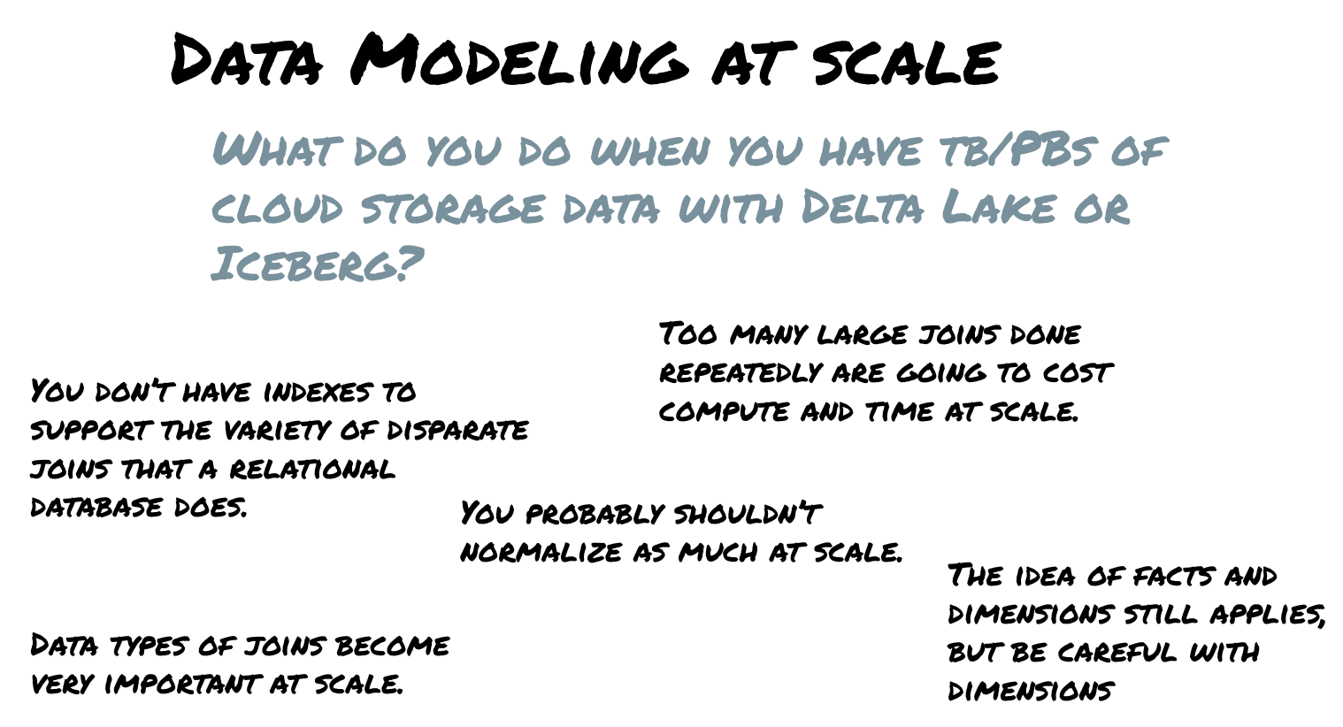Data Modeling at Scale. - by Daniel Beach