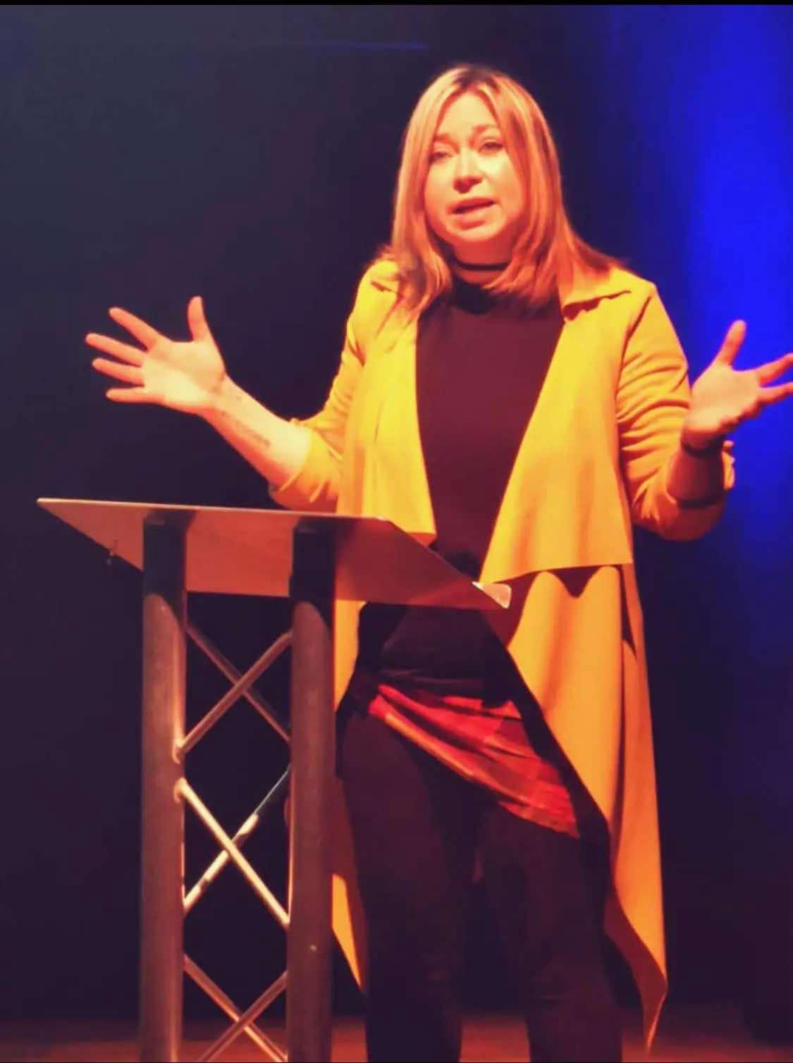 Laura Fyfe, writer, poet, former Stirling Makar, and lapsed parachutist