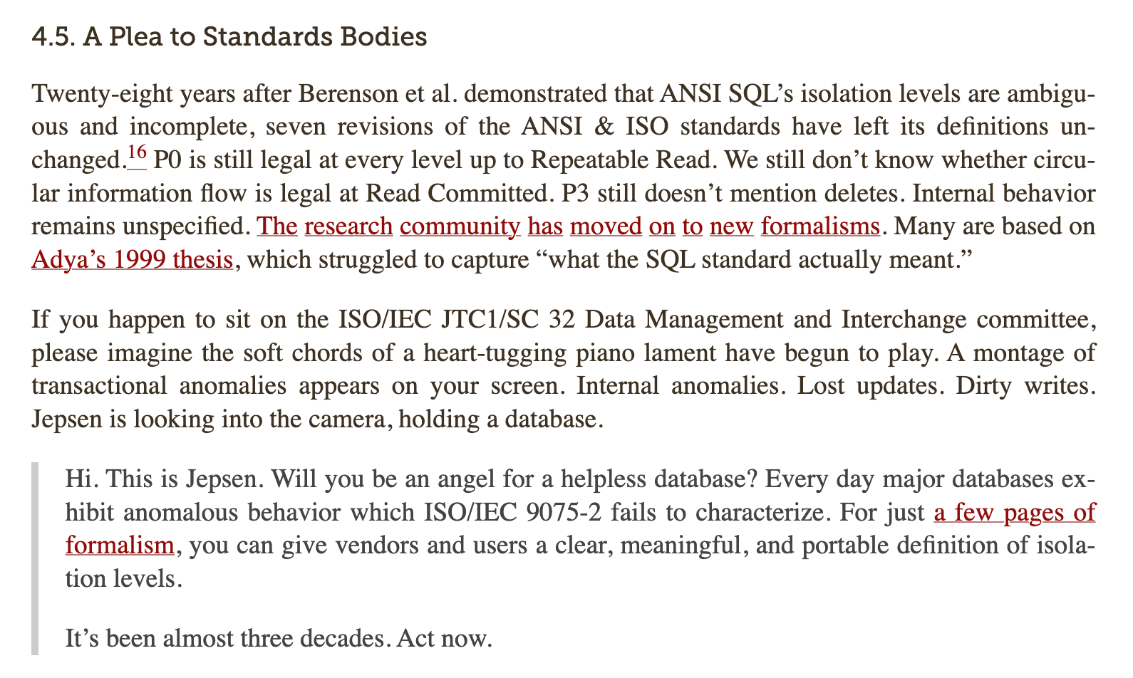 Database Isolation Is Broken and You Should Care