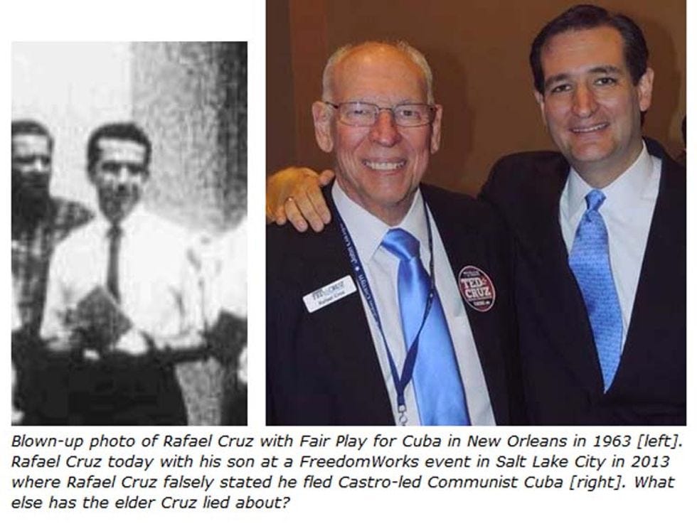 Perfectly Sane 'Researcher' Just Asking If Ted Cruz's Jerk Daddy Killed Kennedy (Yes)
