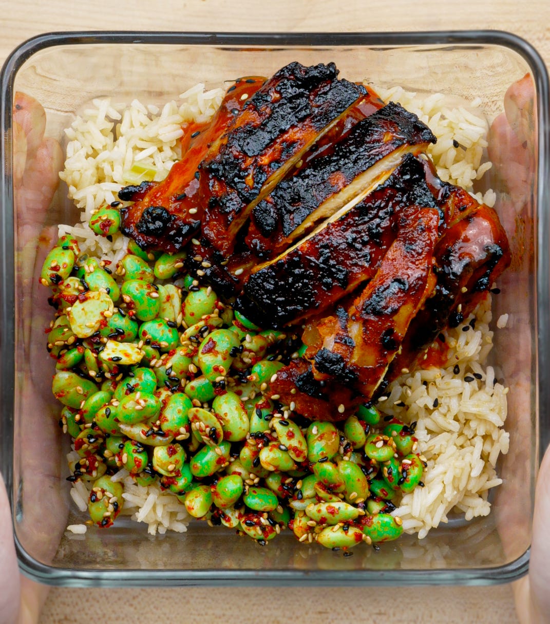 Air-Fryer Gochujang Chicken Lunch Boxes