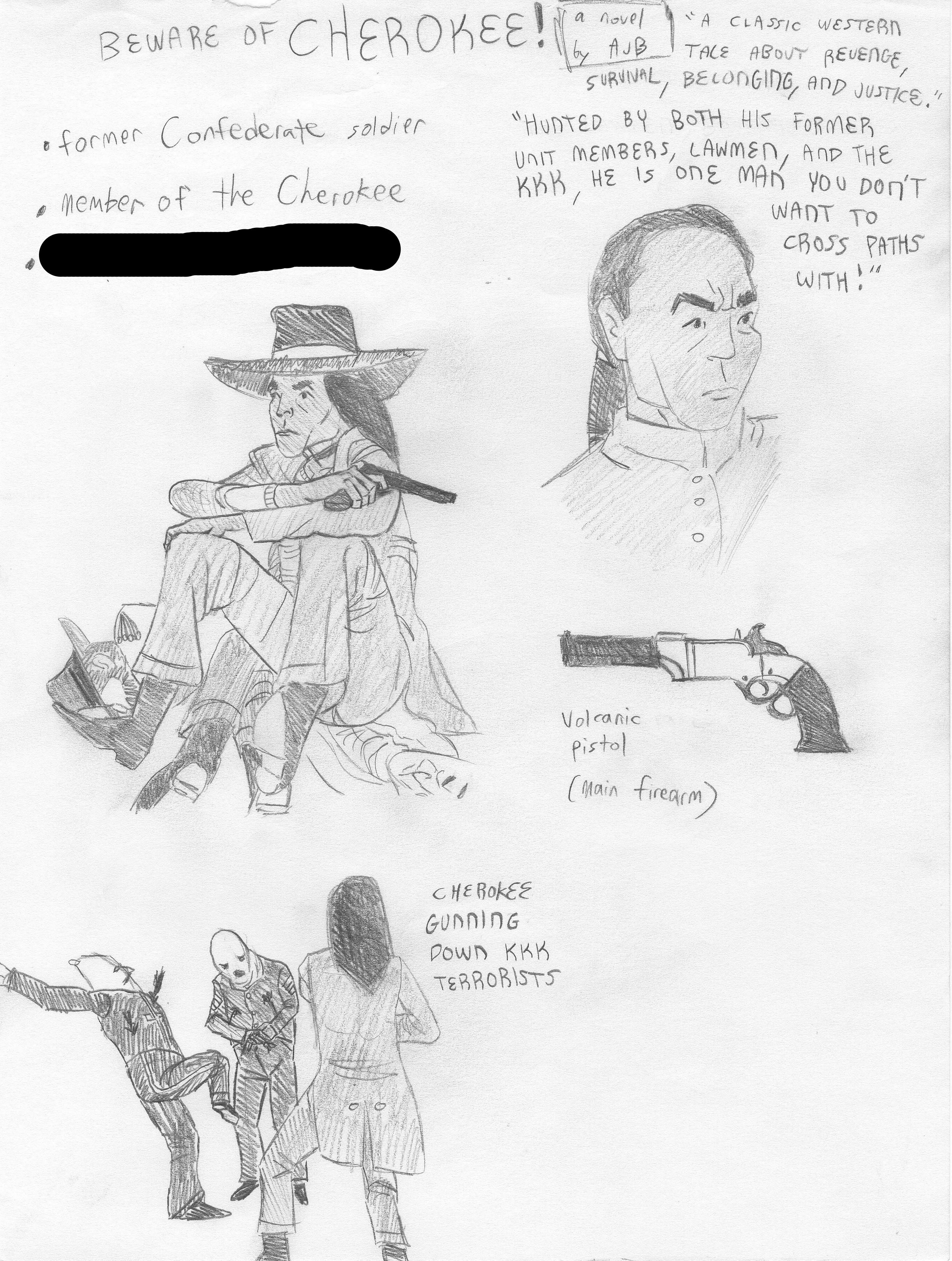 Cherokee concept sketches - by Anthony Joseph Buffa