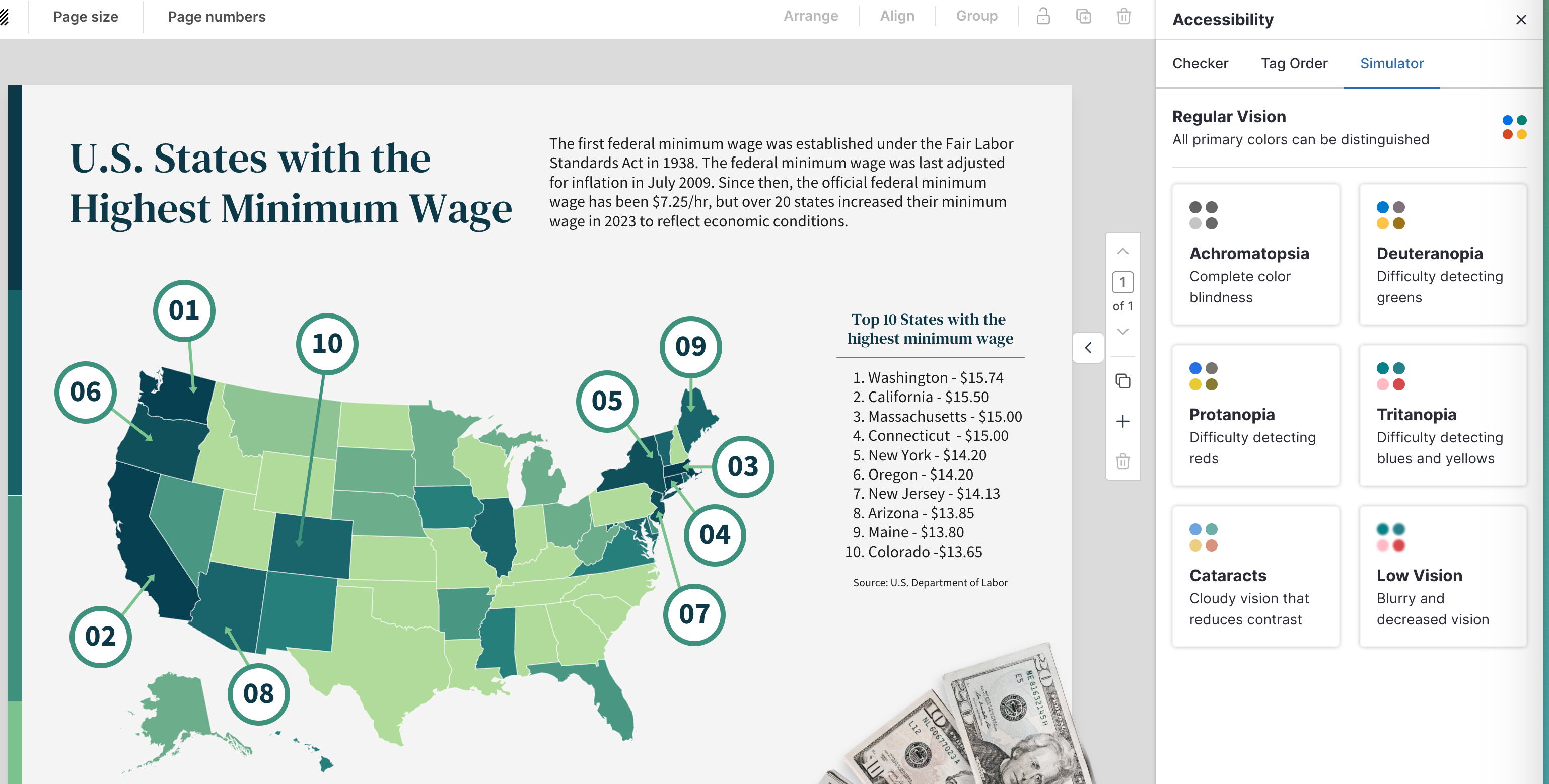 Try Venngage to make accessible infographics📊