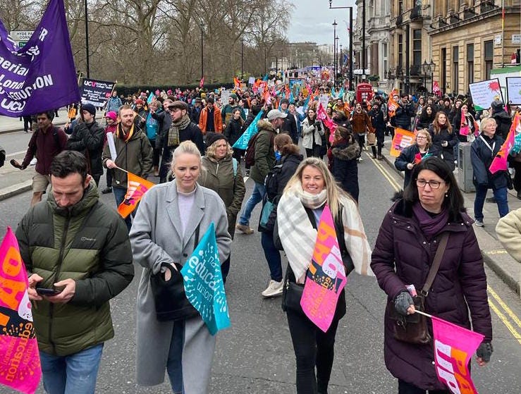 'People don’t want to go on strike. They want to be in there working.'