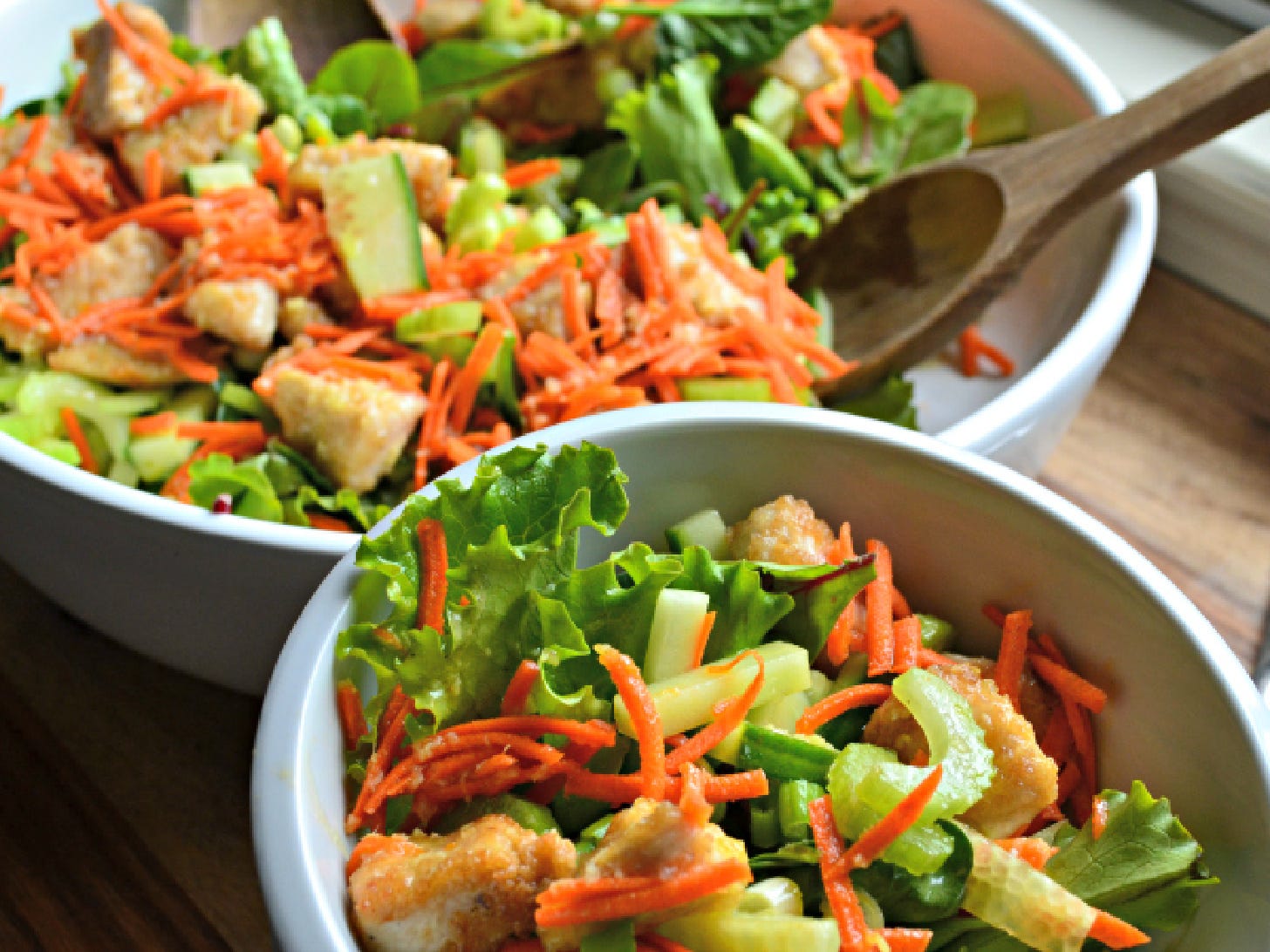 Crispy Gingered Chicken Salad - by Angie Alt