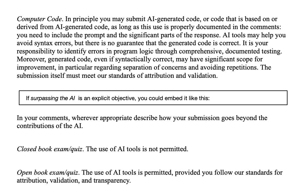 🍎 AI Policies in the Classroom