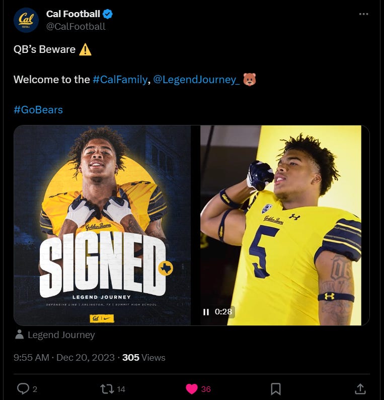 Cal Football Signing Day 2024 Live Chat: Could there be some surprises ...