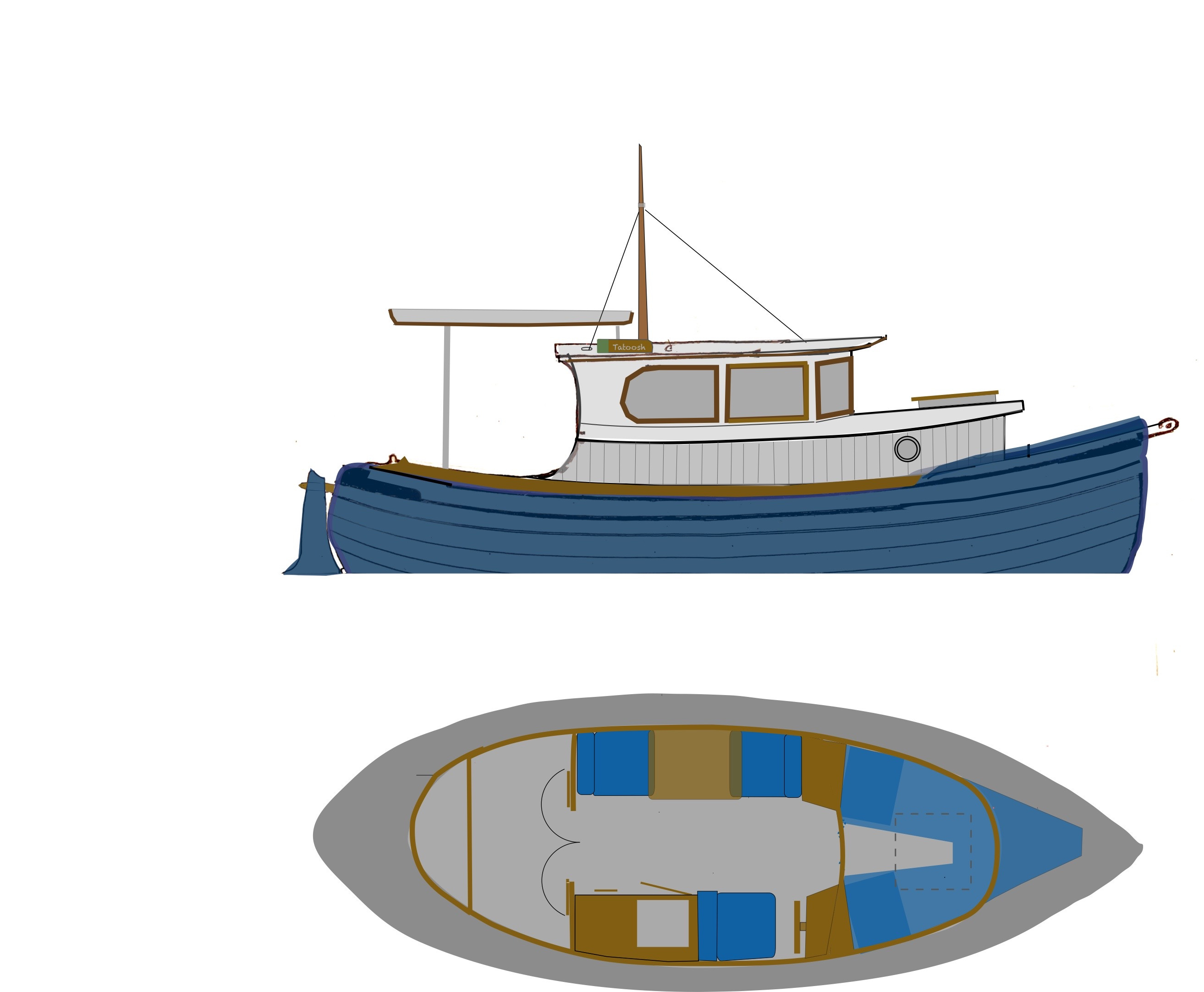 Building Our Camp-Cruising Dreamboat - by Marty Loken