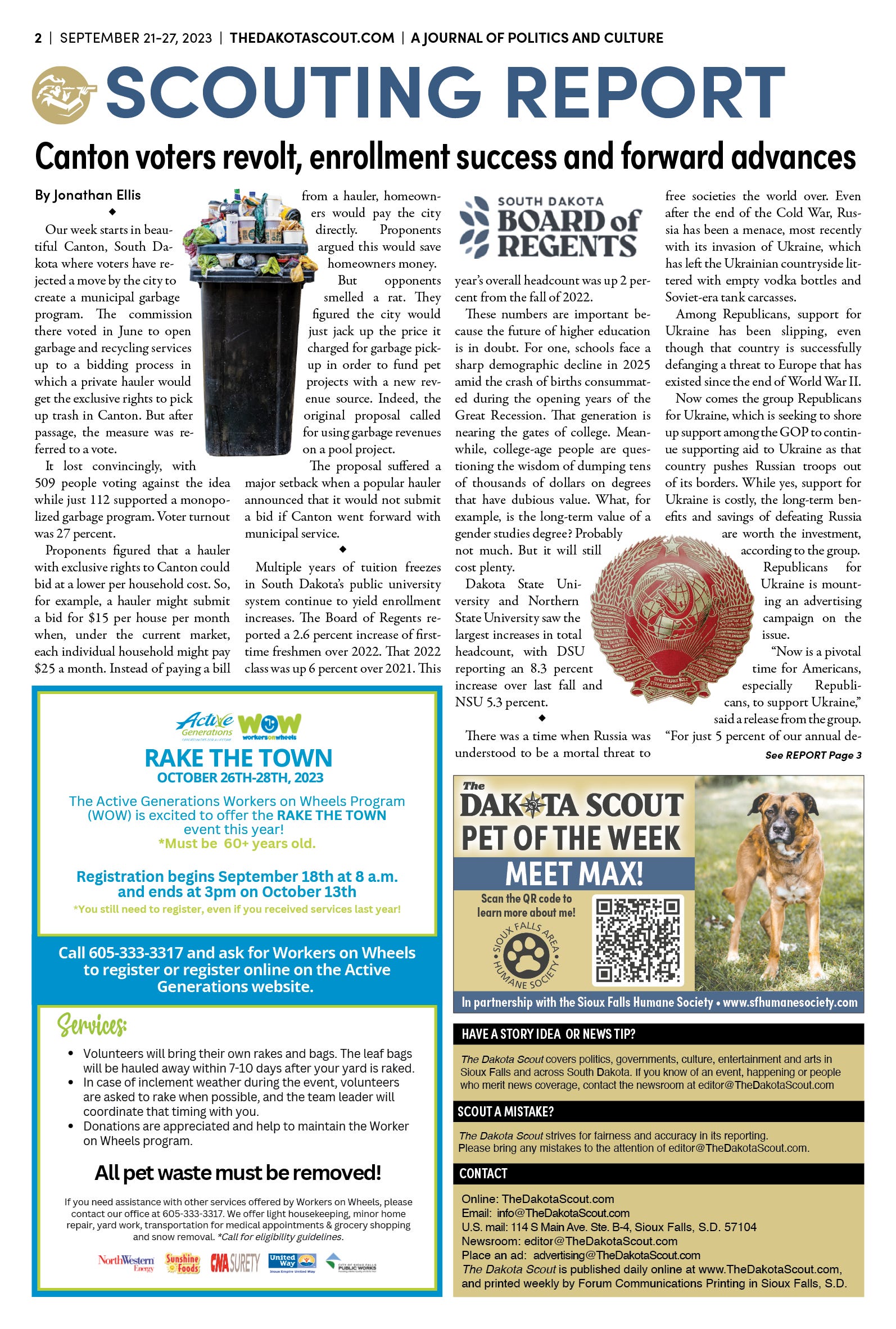 The Dakota Scout E-edition - The Dakota Scout