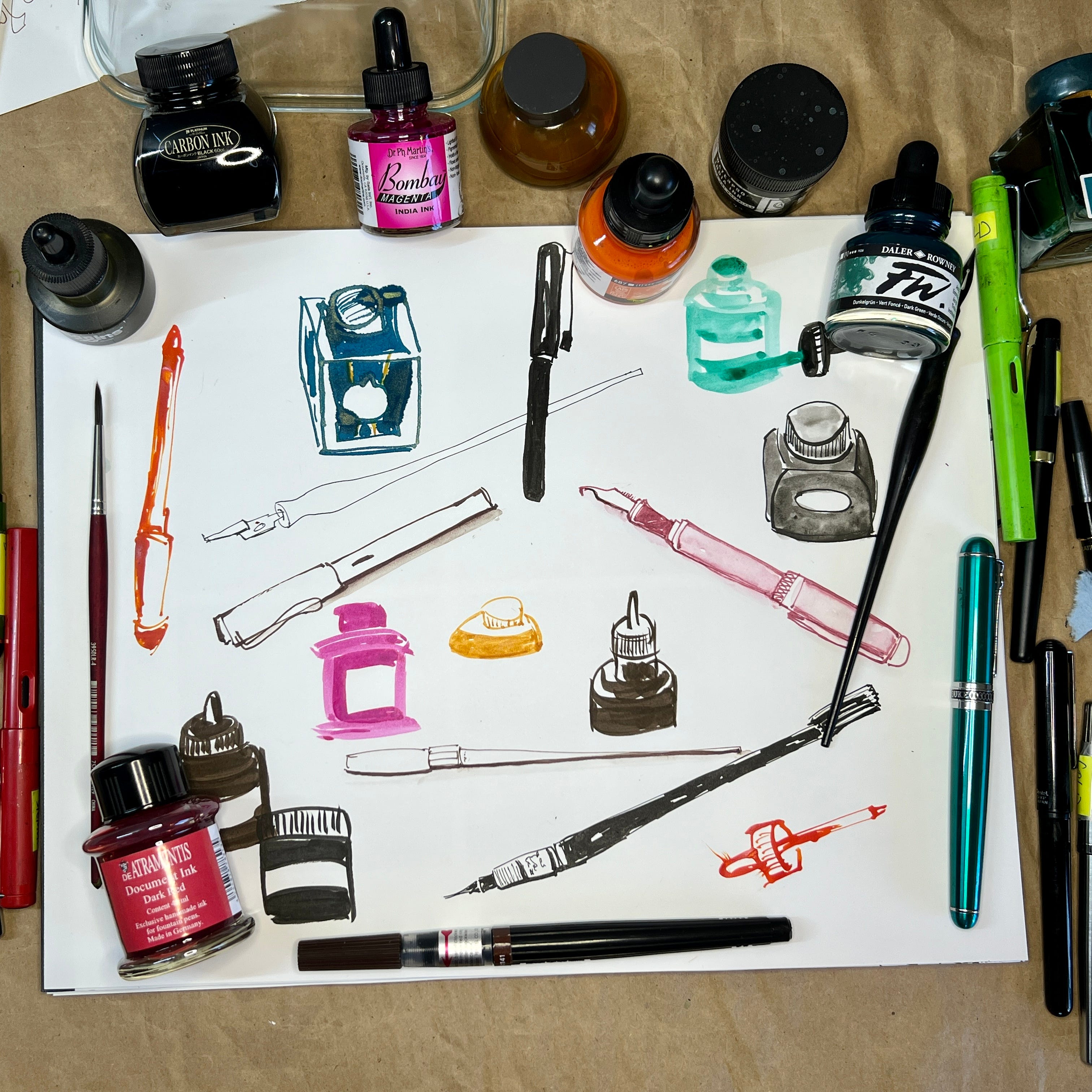 Art Lesson #4: Make a Glorious Mess with Ink