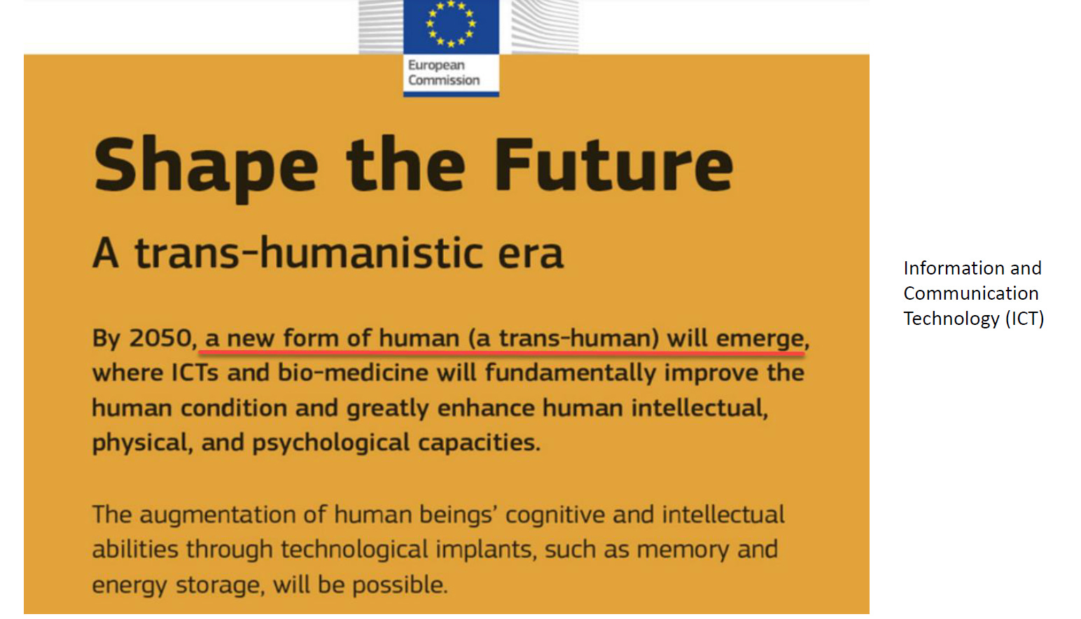 Transhumanism Agenda of The European Union – Truth, Science and Spirit ...
