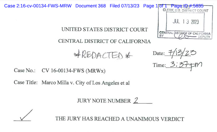 Marco Milla loses wrongful imprisonment lawsuit against LAPD