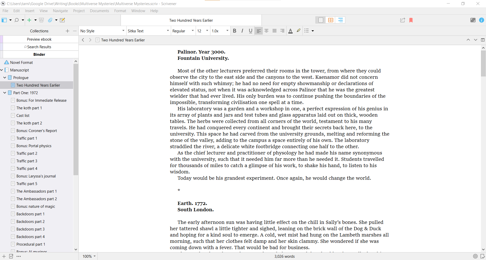 A gentle introduction to Scrivener