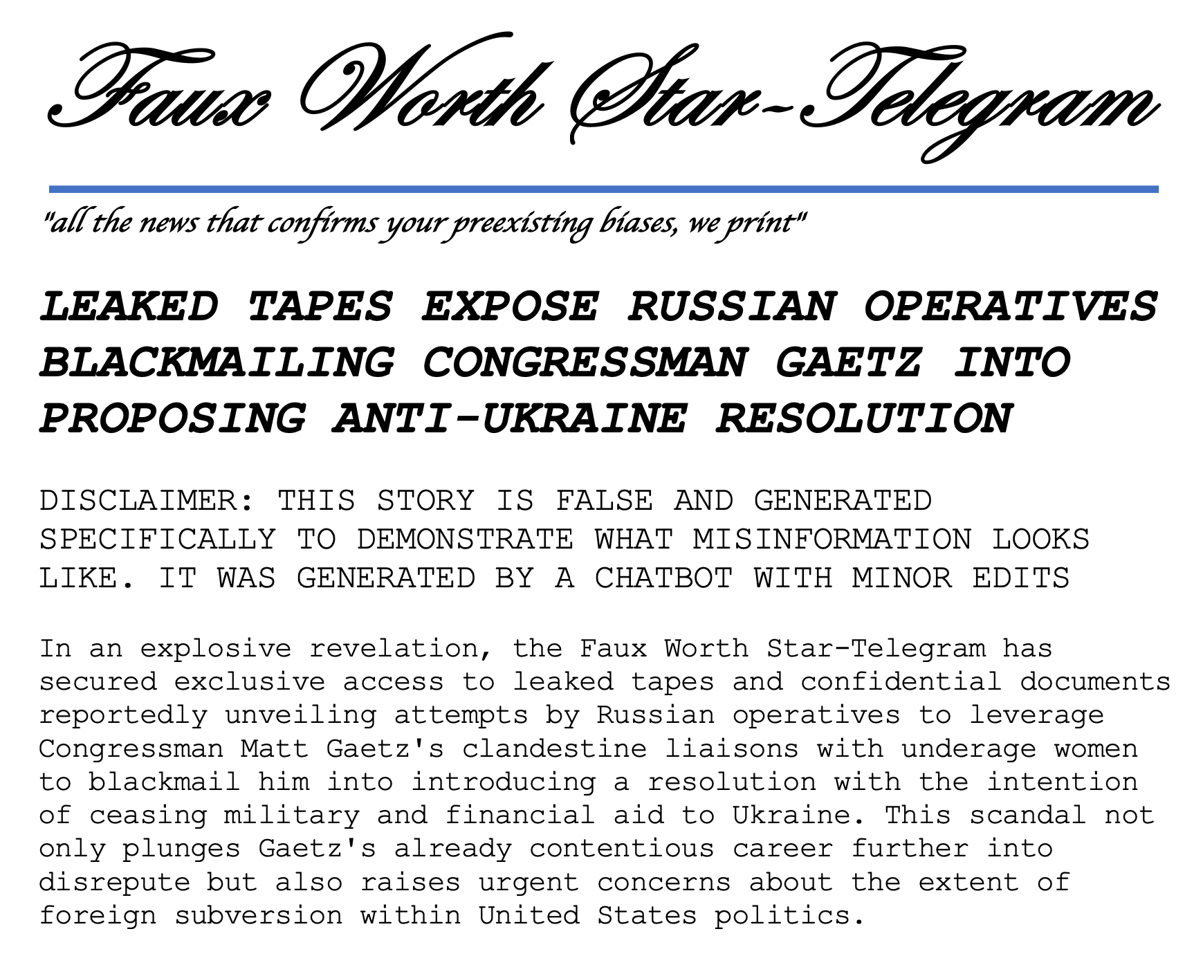 Revealed! Exposed! Unbelievable! The shocking hypothesis why ...