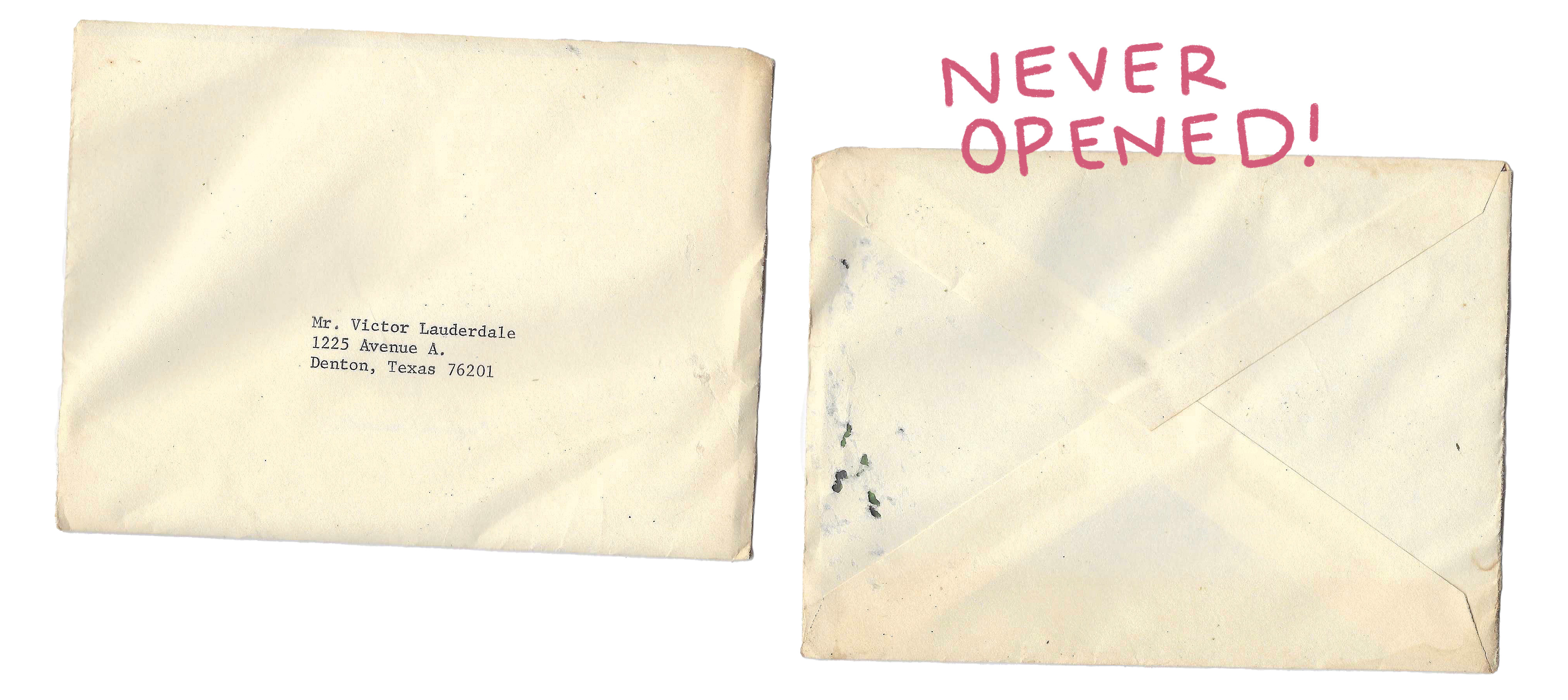 One Man's Trash in a Denton Dumpster