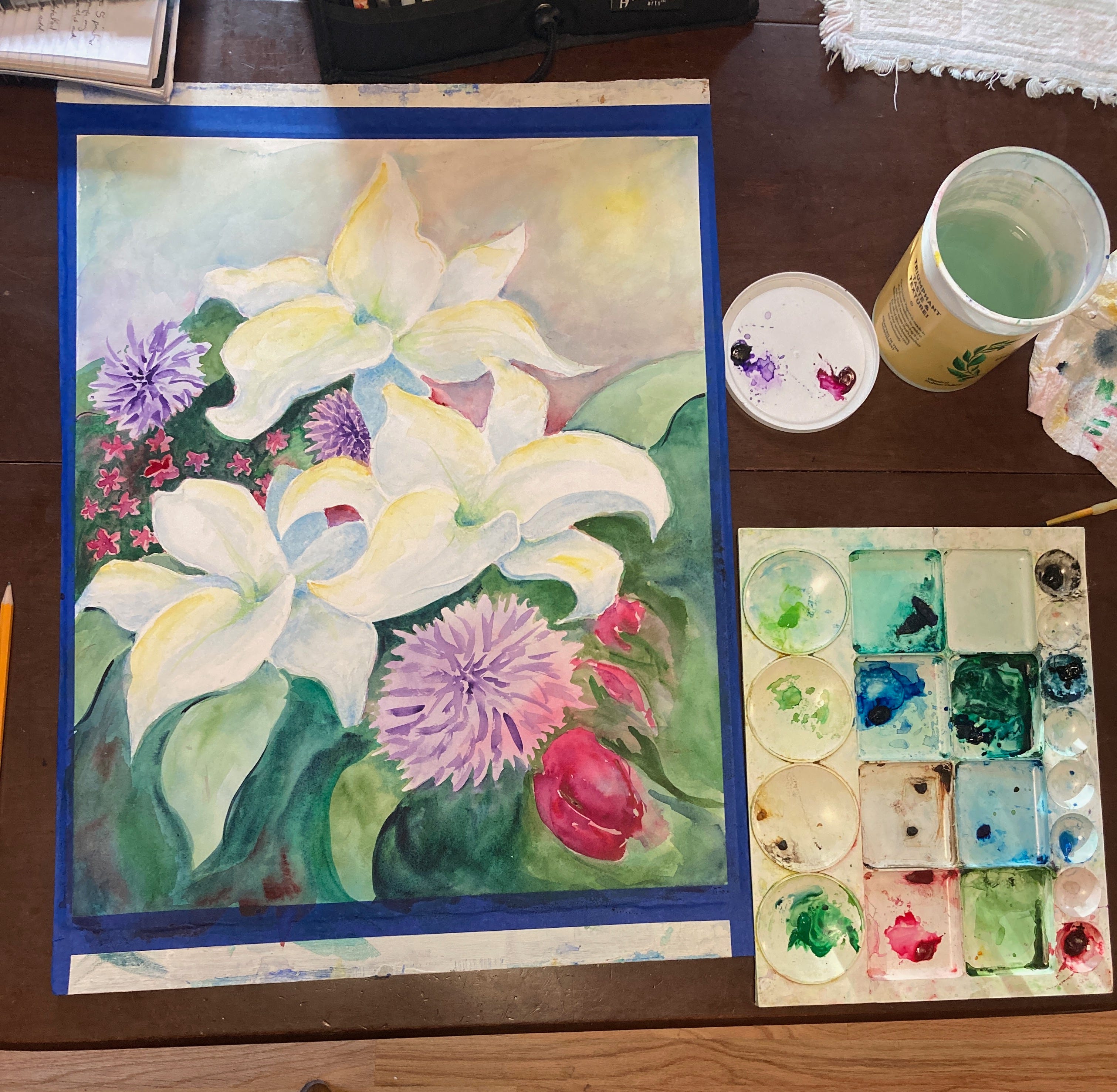 Why Paint Lilies? - by suzanna leigh - Drinking Color