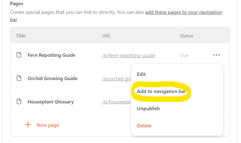 How to create a page on Substack - Linda's Substack
