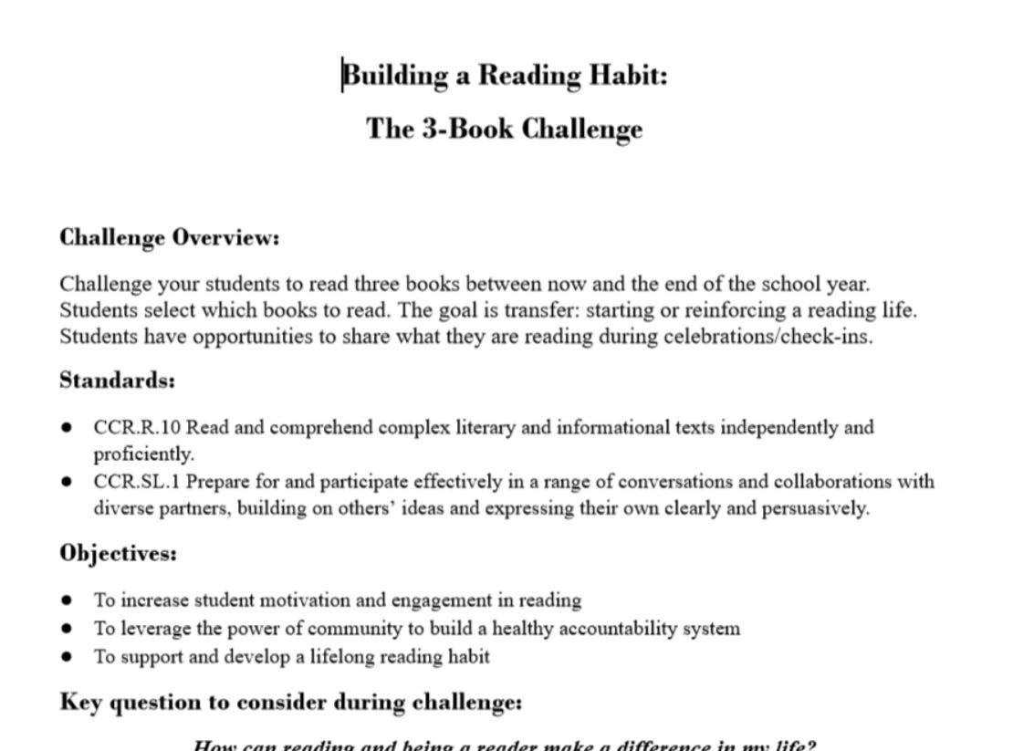 How to help students develop a reading habit the last month of the ...