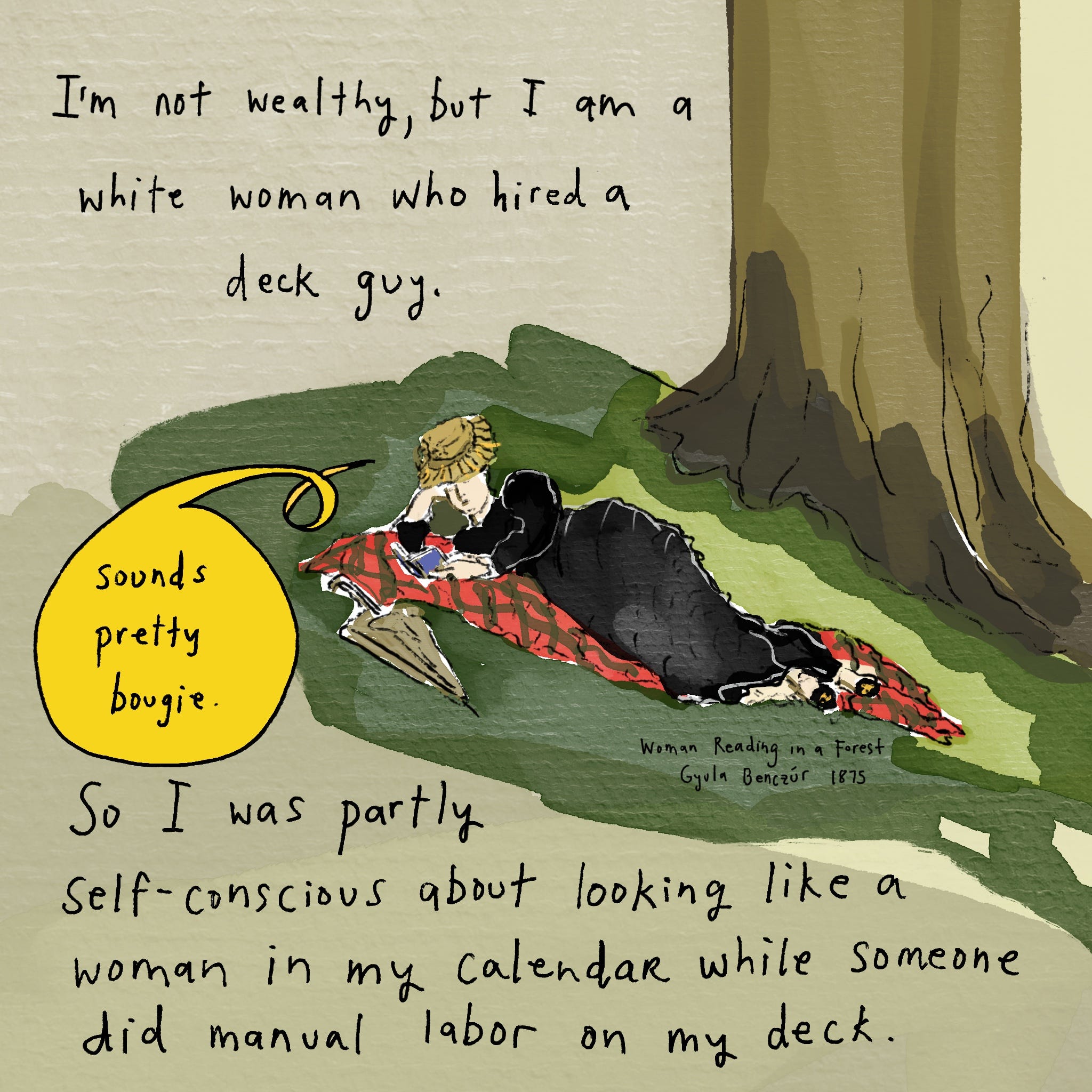 A Woman Reading - The Habit of Art by Kelcey Ervick