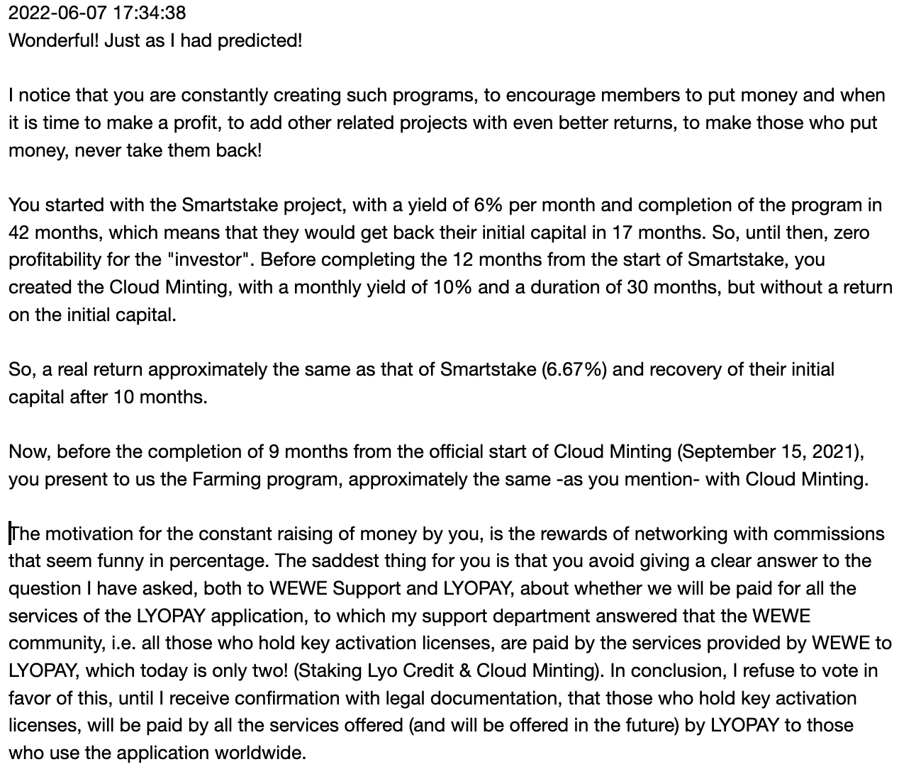 WEWE Global Update - CryptoFroYoBro