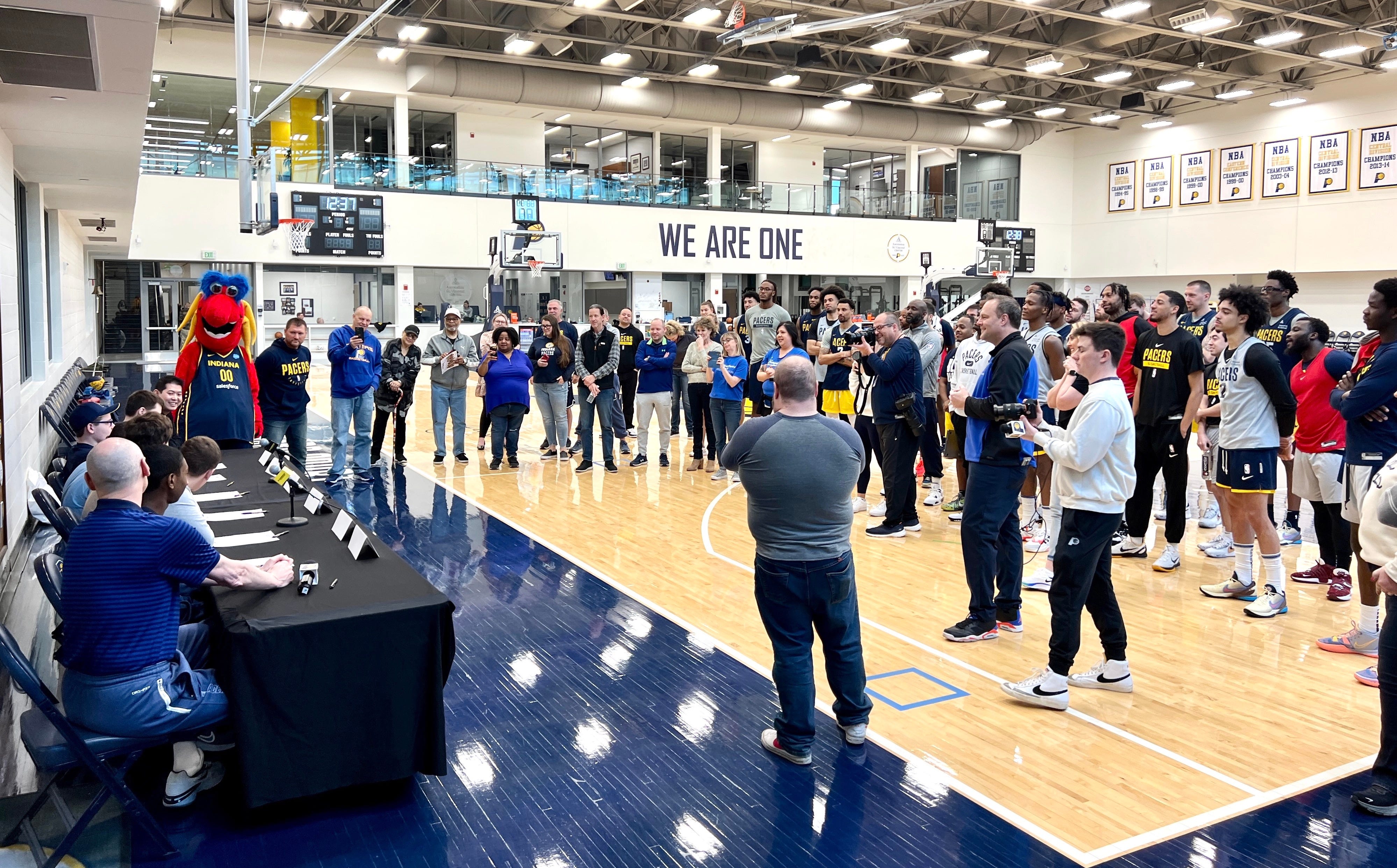 Pacers host six local autistic students to practice, sign them to one ...