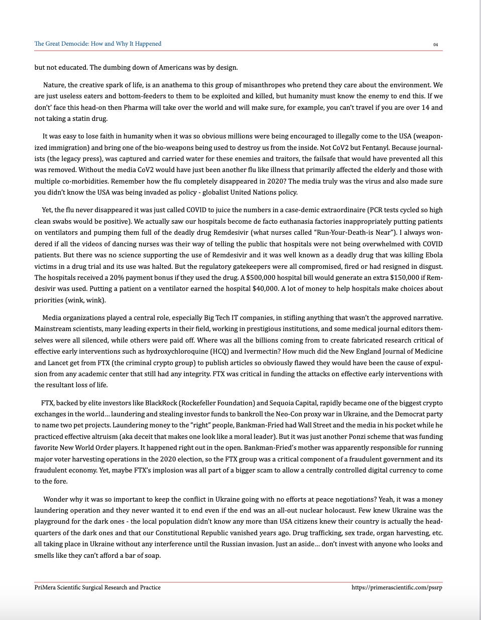 The Great Democide: How and Why It Happened