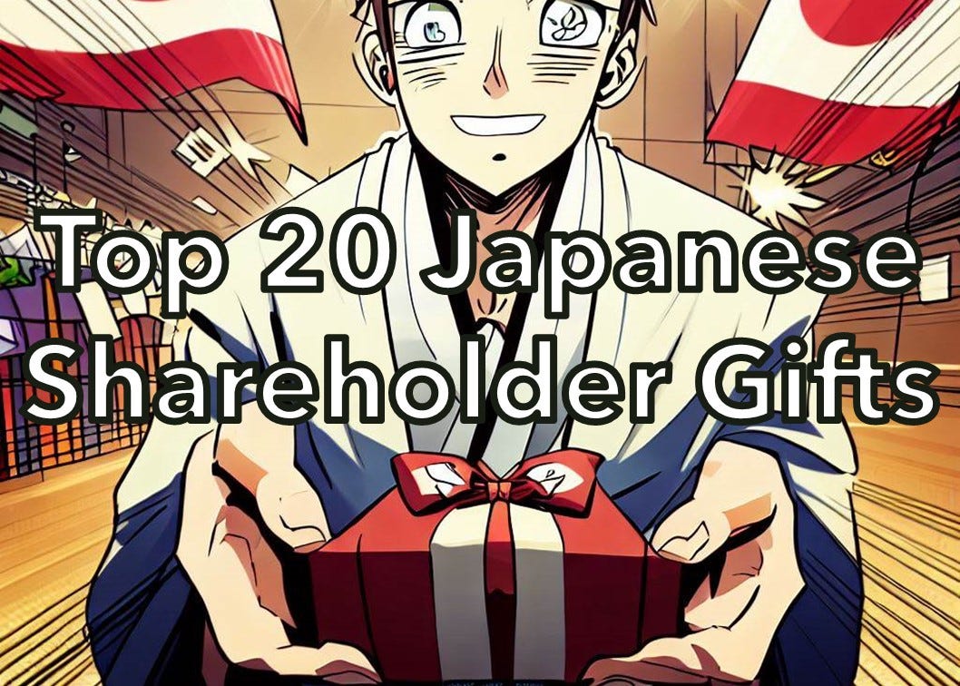 Top 20 Japanese Stocks Offering the Best Shareholder Gifts