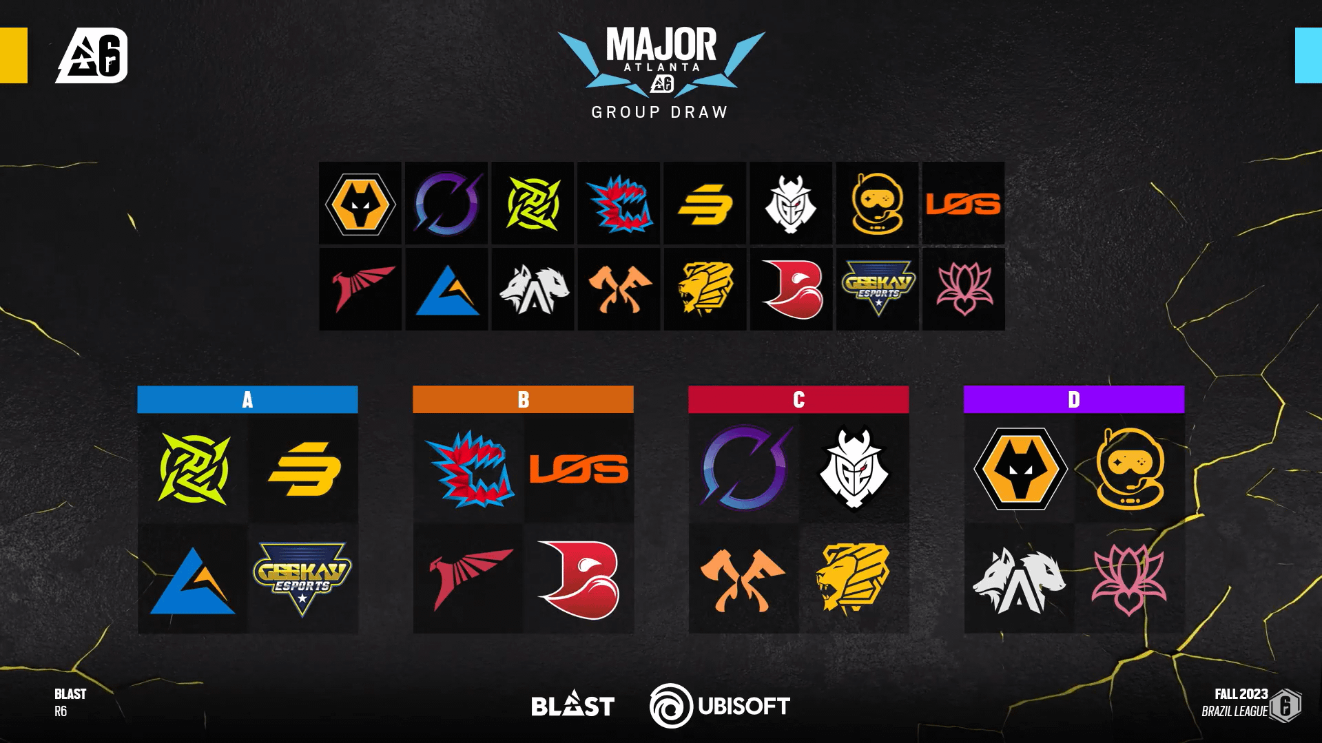 R6 Atlanta Major groups revealed: It's Group B for Bleed