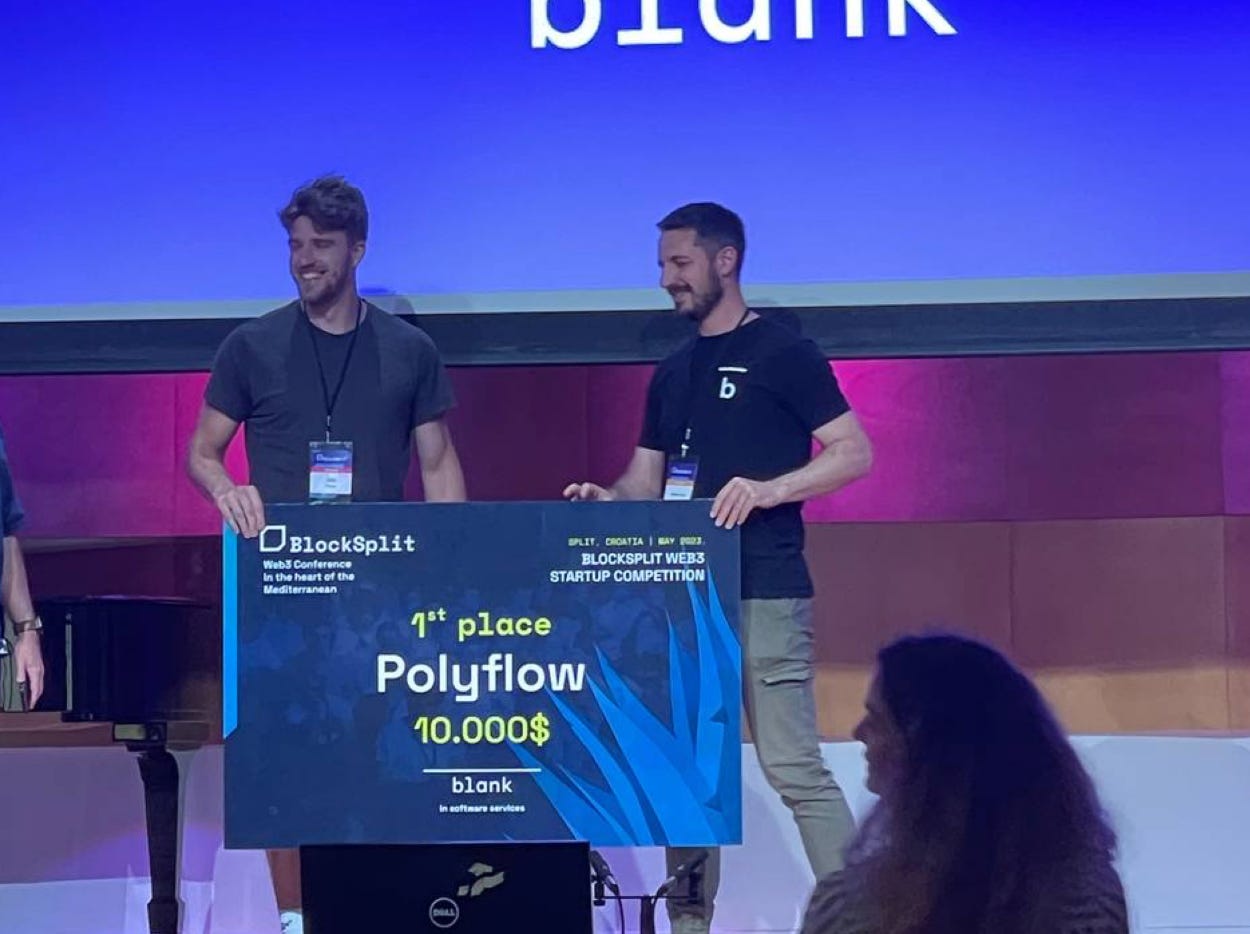 Polyflow Voted as Best Startup at BlockSplit - The Premier Blockchain Conference in Split, Croatia