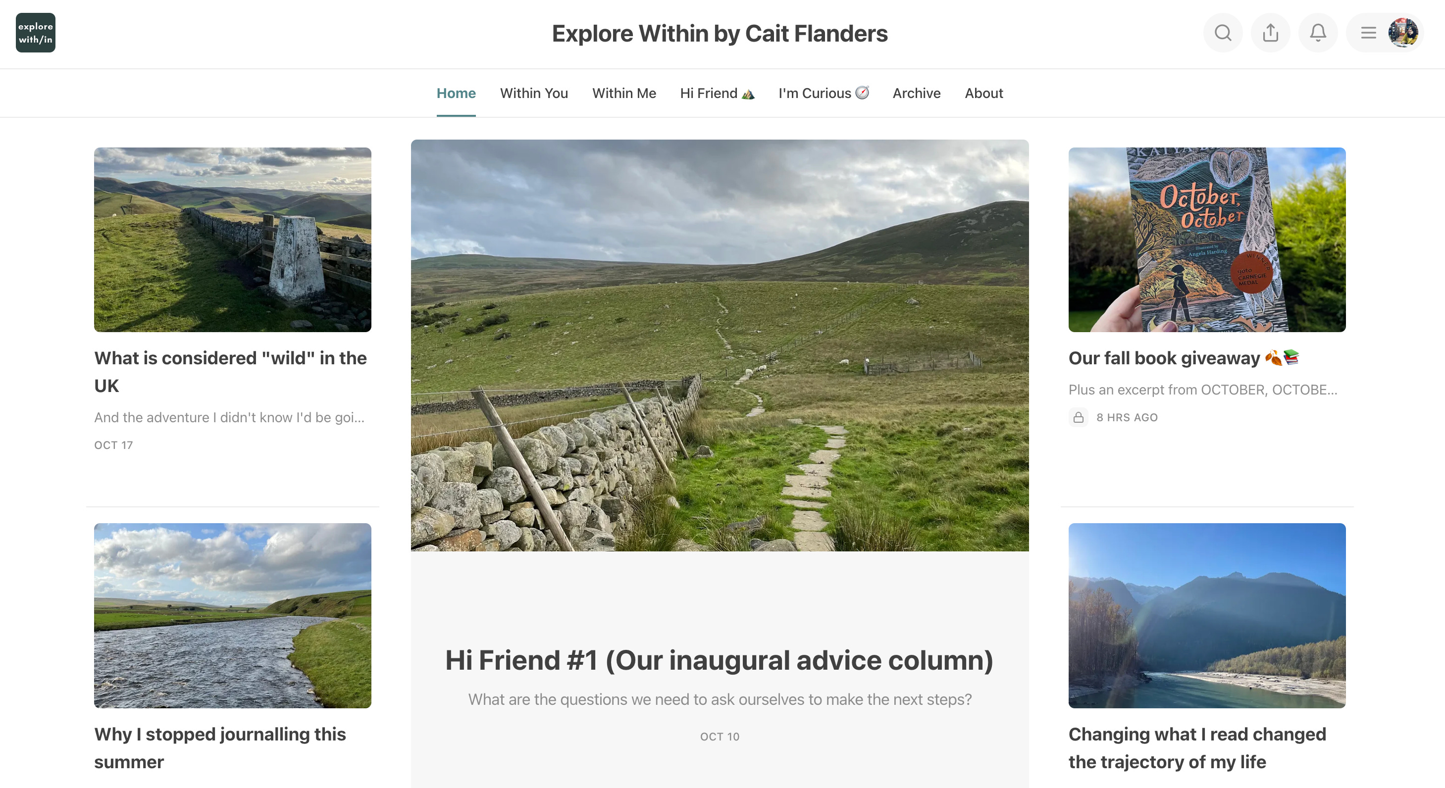 'That was then and this is now...' with Cait Flanders