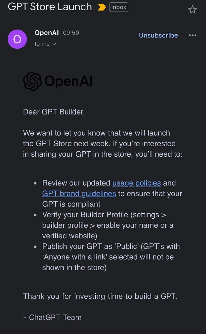 Open AI new GPT Store - iHateReading Newsletter