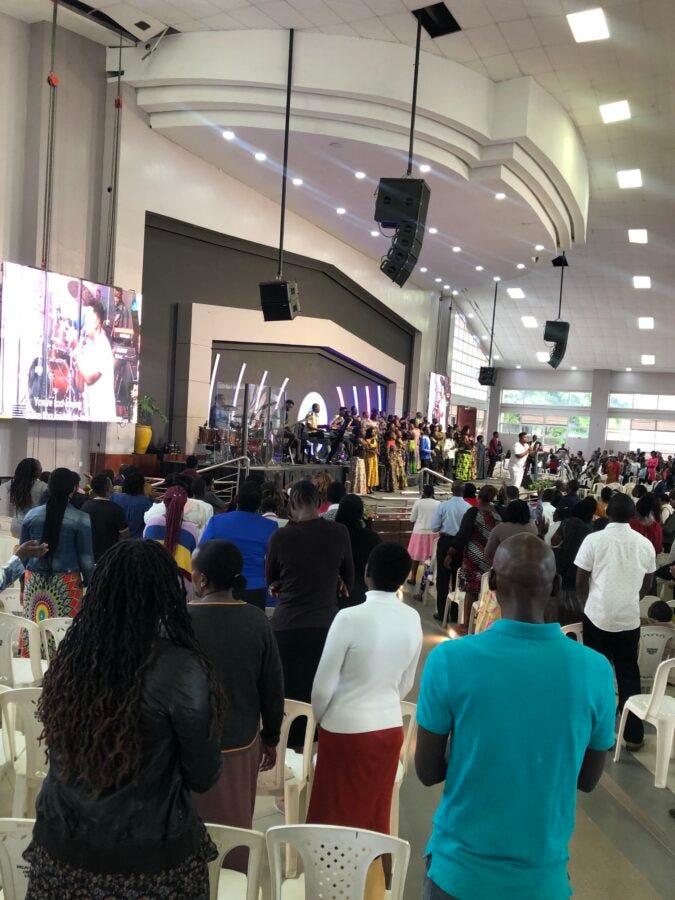 A Gallery Of The Faithful Gathering For Church. Album 10