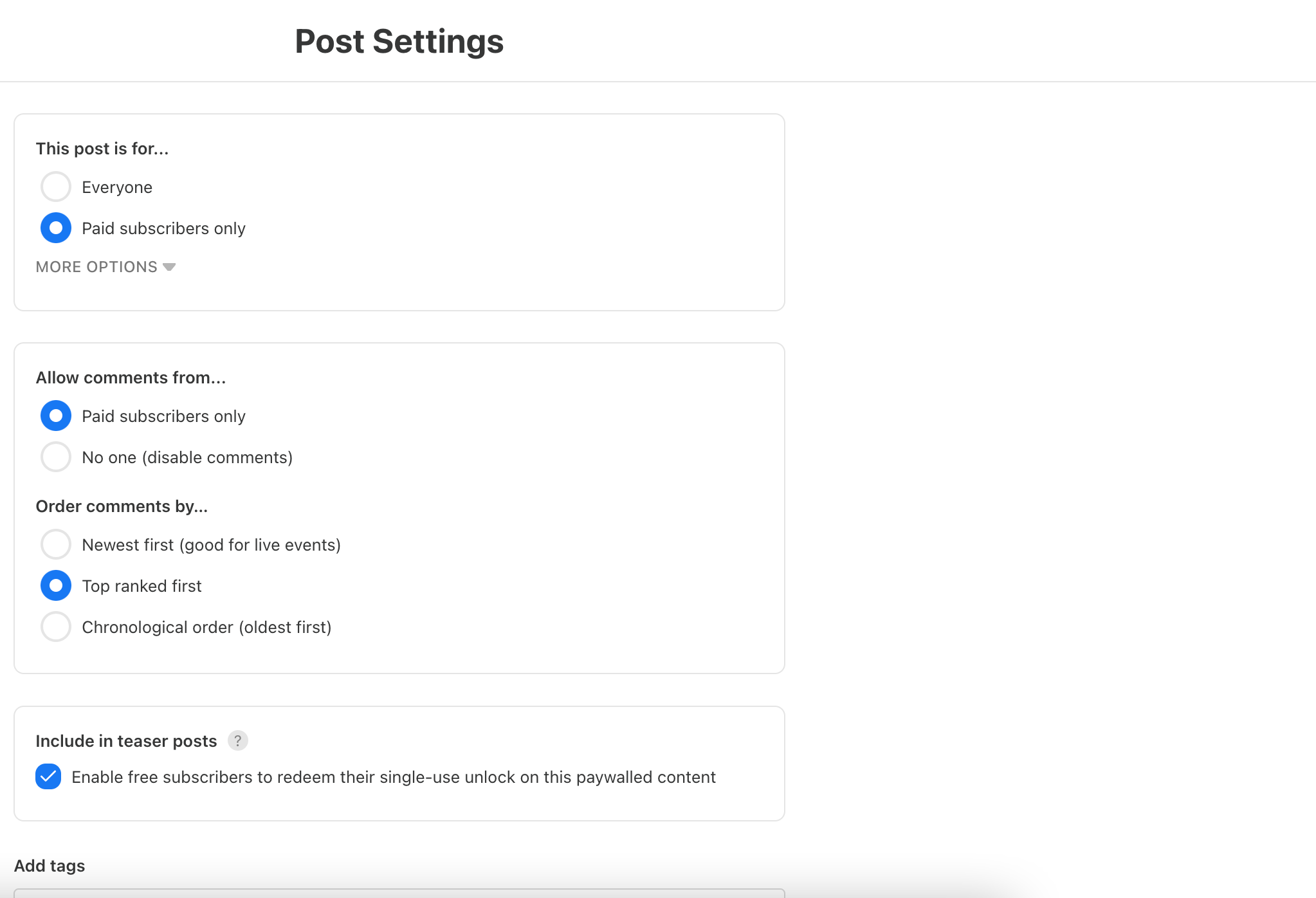Quick Fixes: How to Create a Free + Paid Post in Substack.