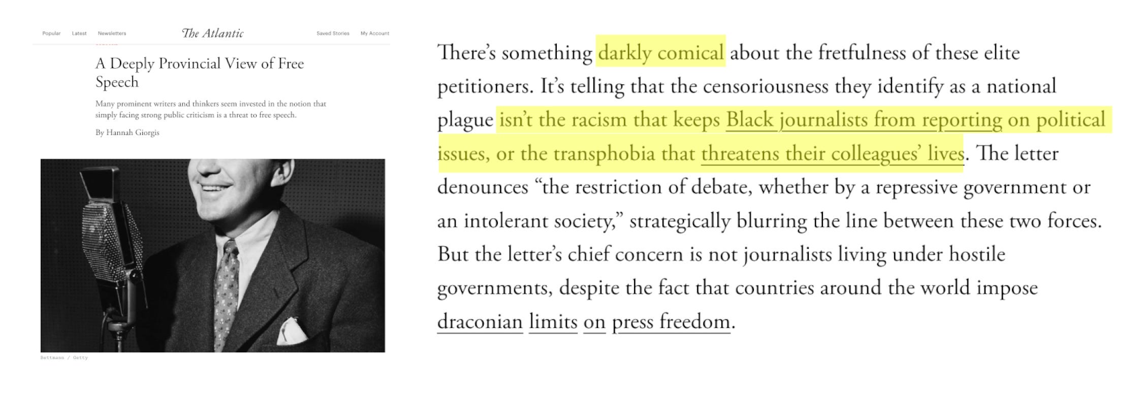 The Atlantic Compares Walter Kirn to Donald Trump