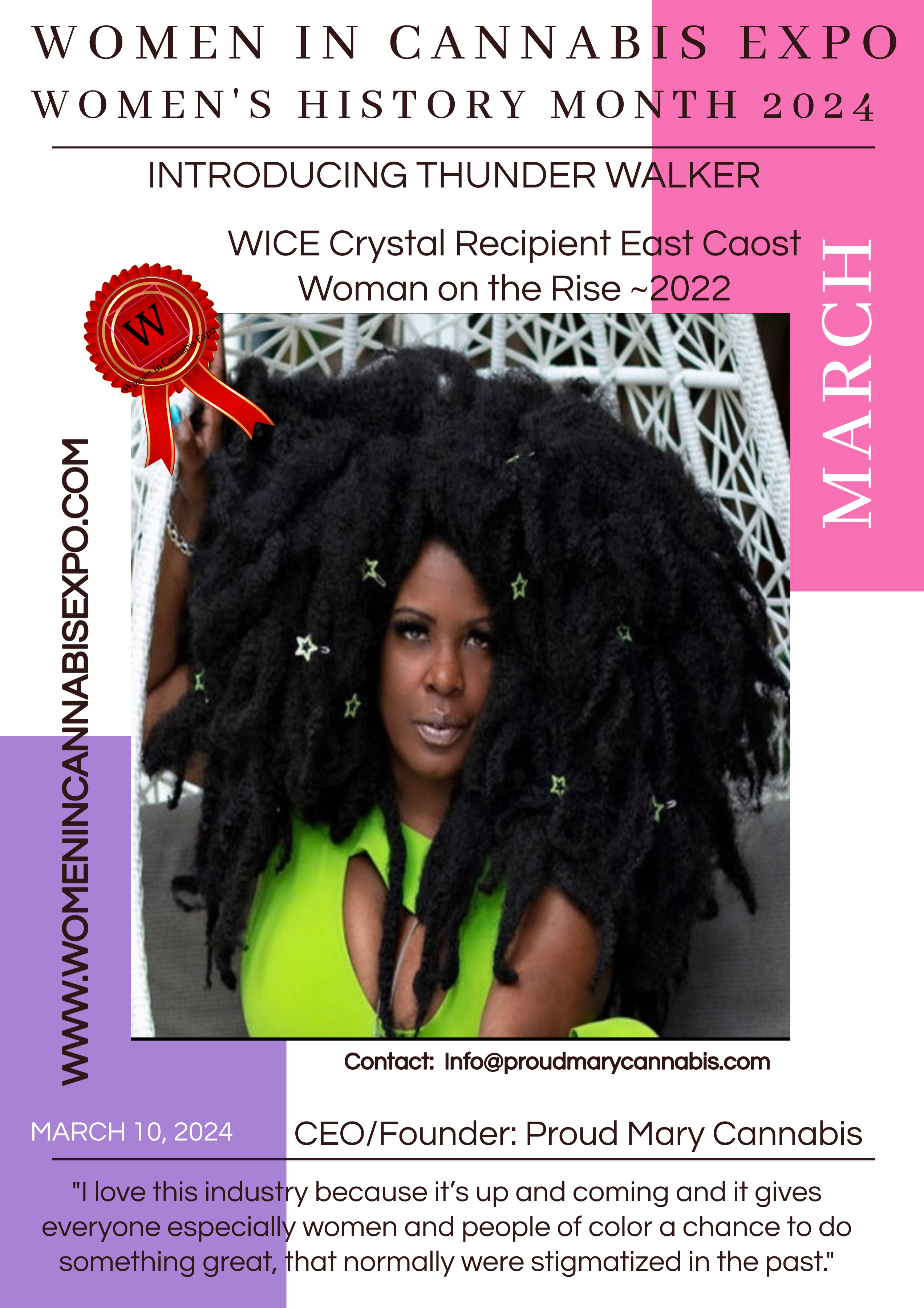 WICE Women's History Month Introduces Thunder Walker