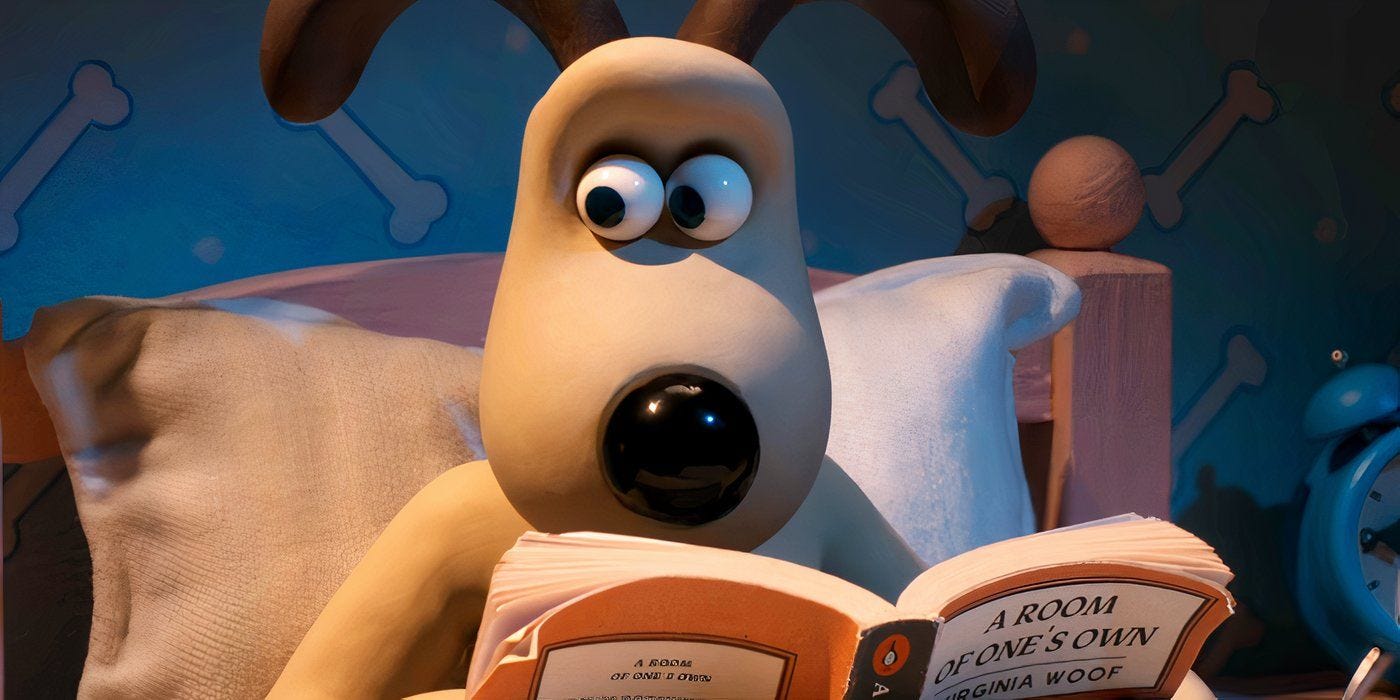 The Significance of Gromit's Reading Habits